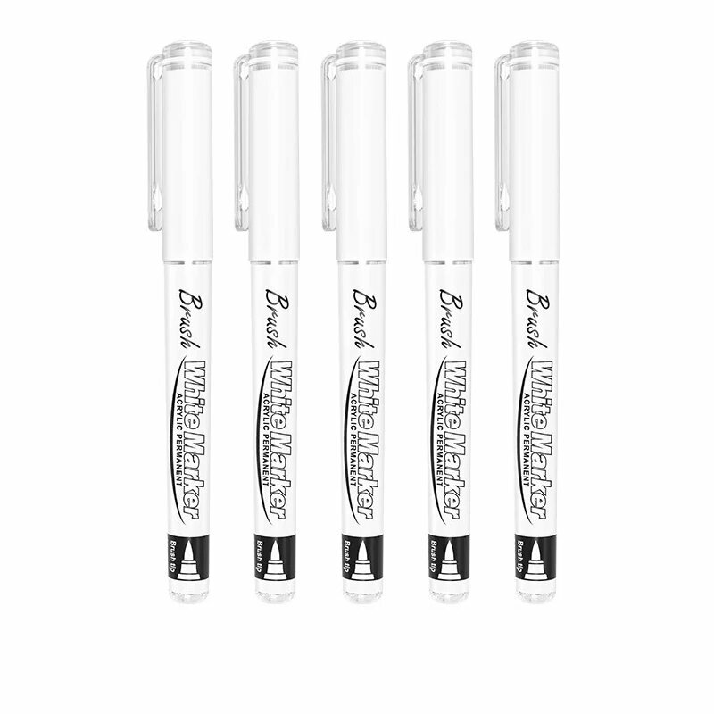 Акриловые маркеры GUANGNA 16 цветов Белый, 5 PCS White Markers