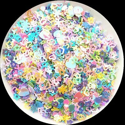 Блестки ПВХ разноцветные Mix Cream 20г