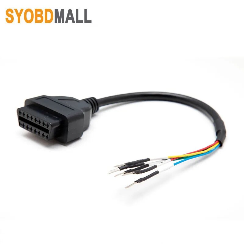 Универсальный 16-контактный разъем OBD2 K CAN для мотоцикла, K + CAN OBD2 кабель для старого автомобиля, грузовика, 16-контактный разъем OBD, Джампер