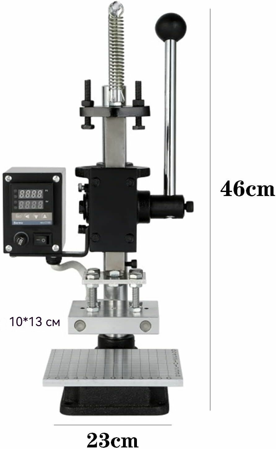 Ручная машина для горячего тиснения, термопресс, цифровой инструмент для кожи, бумаги, дерева, Пользовательский логотип, фольга, штамп
