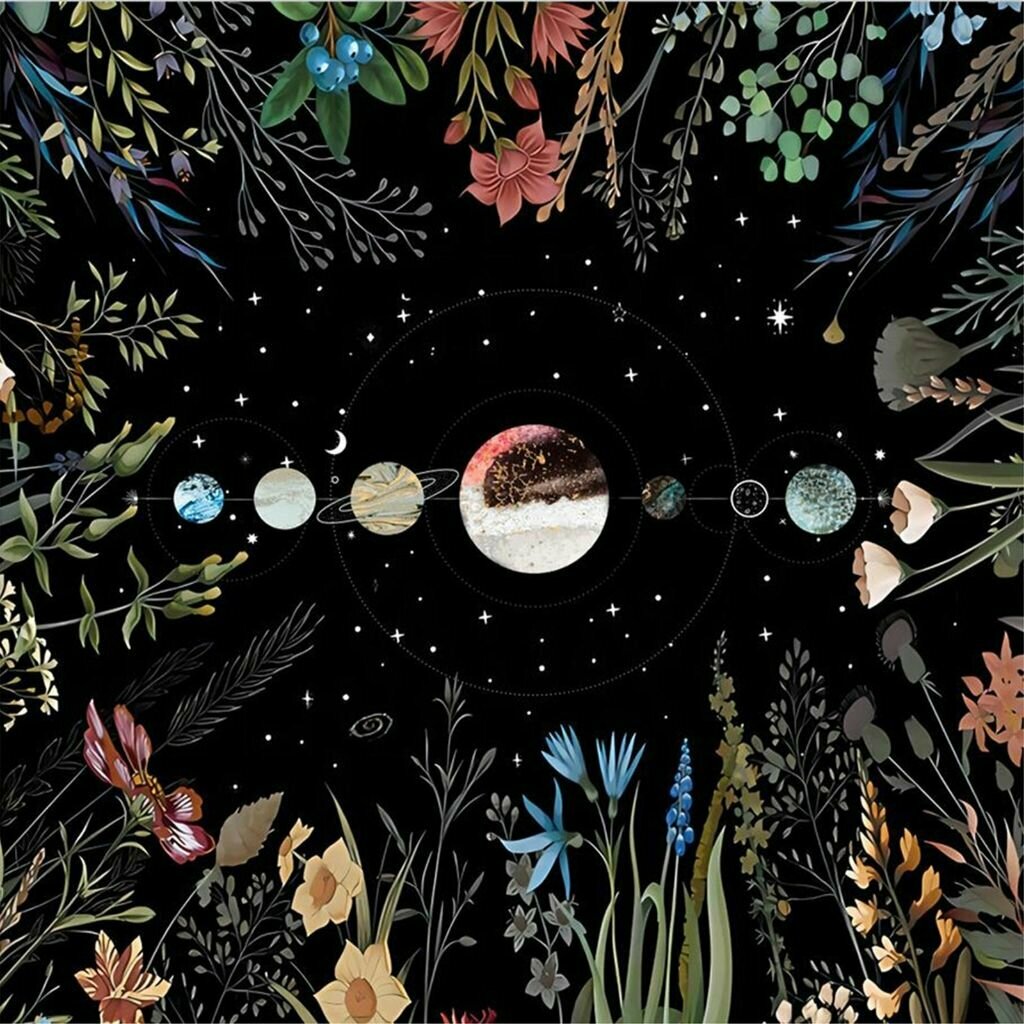 Скатерть Таро Цветок Фазы Луны