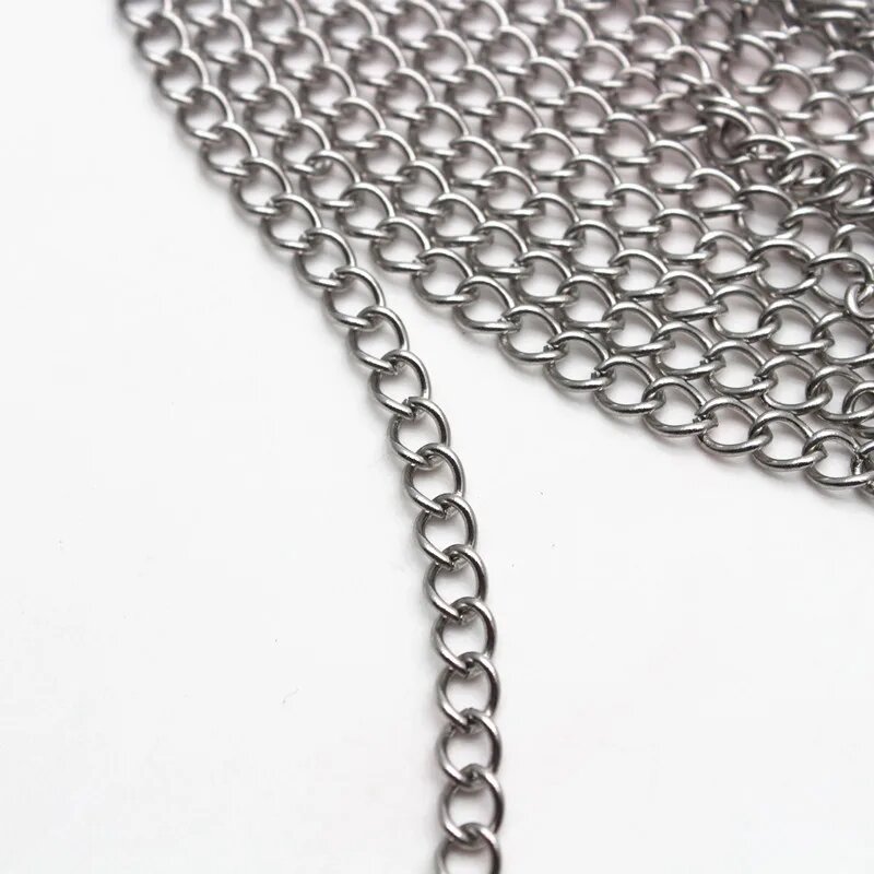 Цепь из нержавеющей стали 3 метра, 3x0.6 мм
