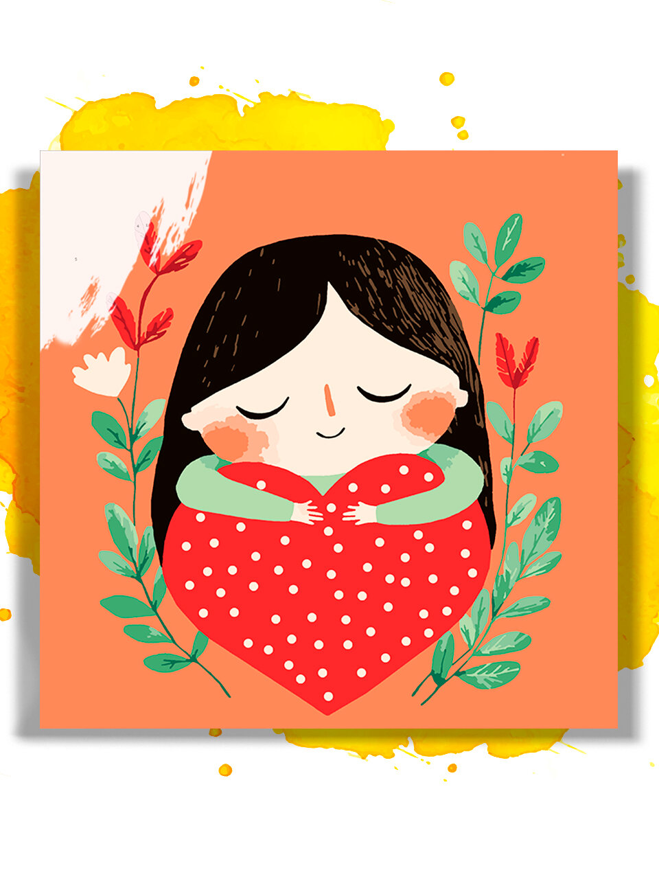 Картина по номерам на холсте Мое сердце, 40 х 40 см