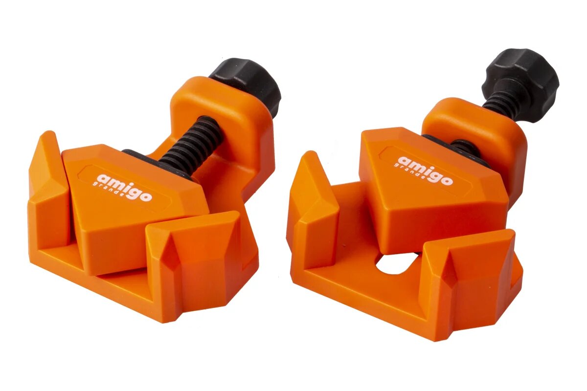 AMIGO Угловая струбцина набор 2 шт модель 74040 для точной фиксации изделий
