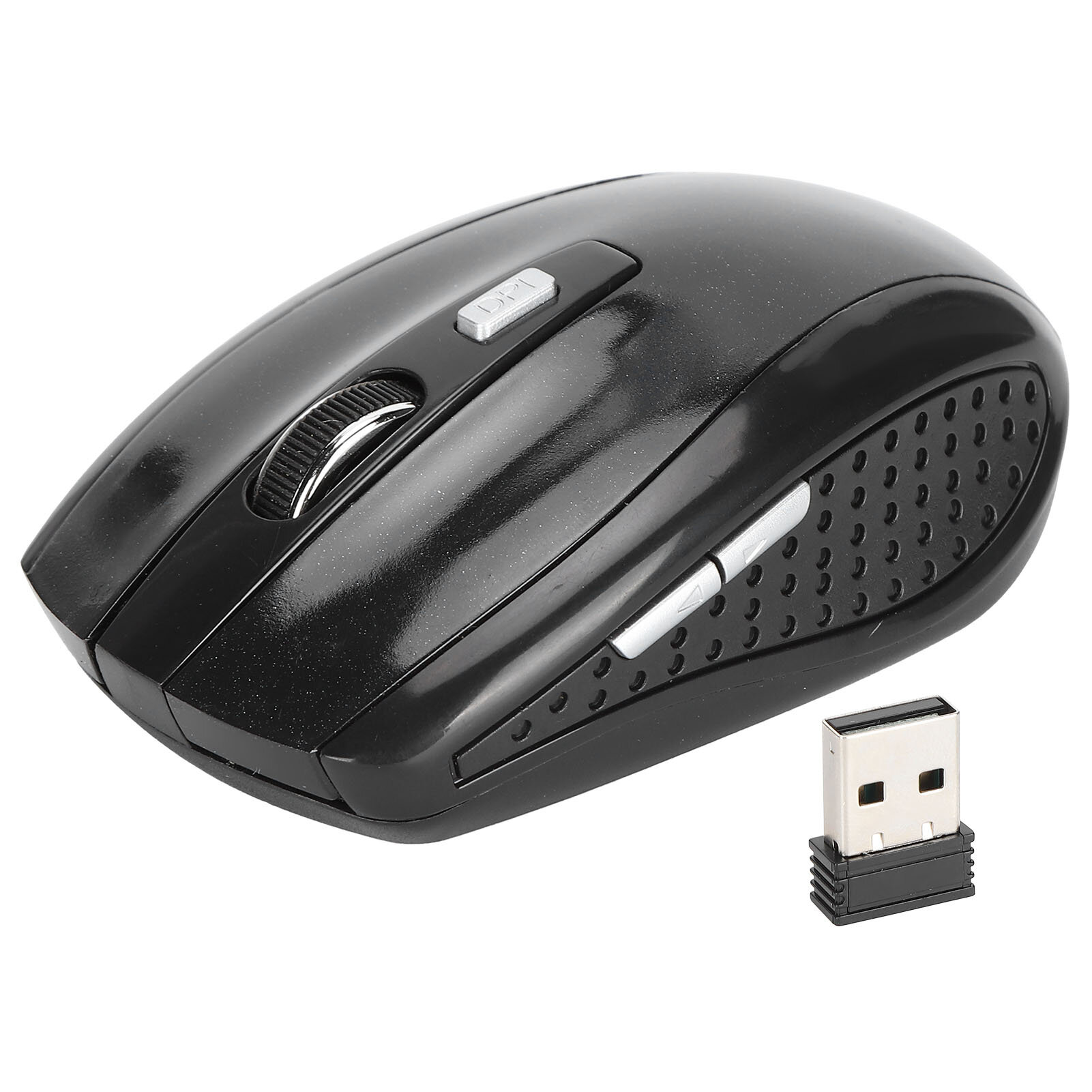Wireless Mouse 2.4G Ergonomic Mini Optical Computer Accessories for Notebook Tablet PCBlack