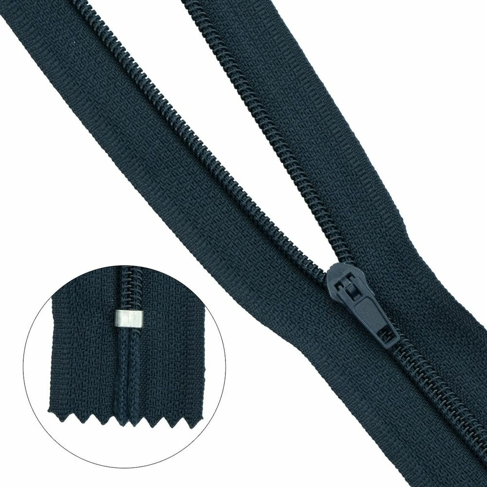 Молния айрис брючная 20 см 233 темно-синий, 10 шт