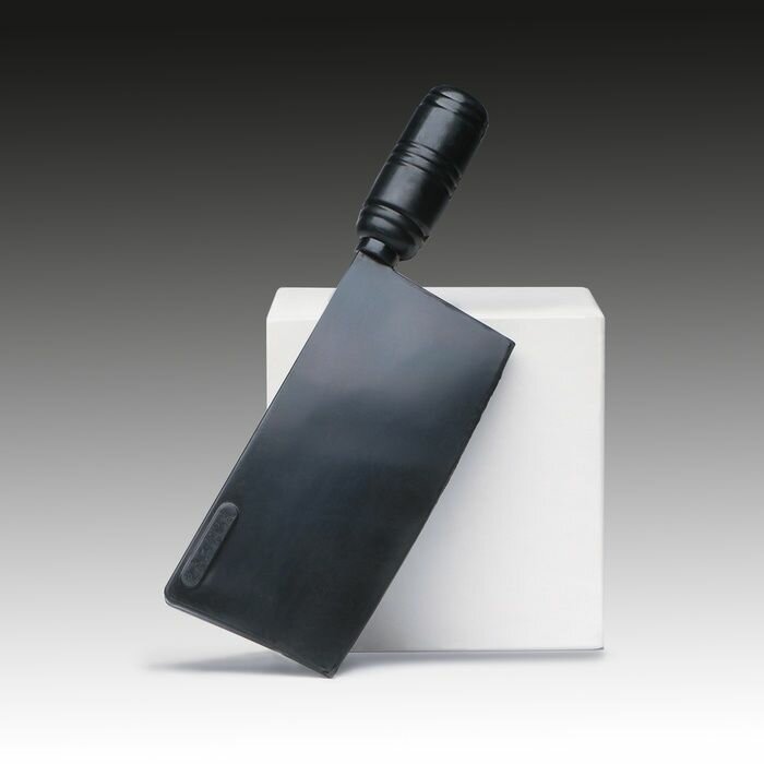 Тренировочный нож-топорик КНР Резиновый, черный, 20 см