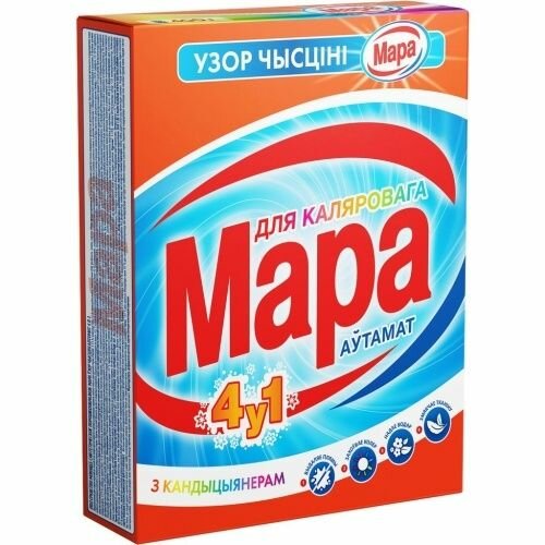 Стиральный порошок Мара 400 г, Автомат, для цветного белья, 4 в 1