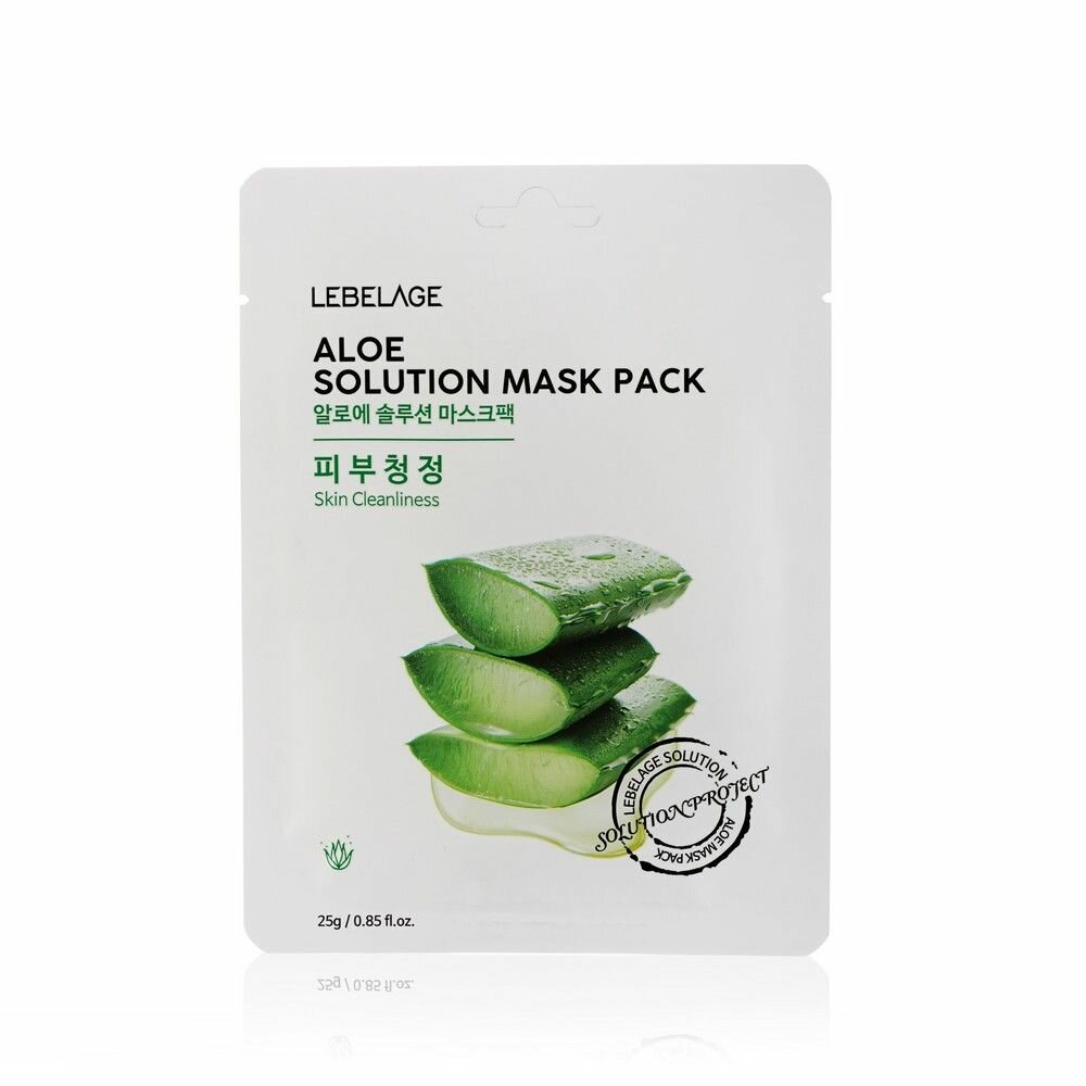 Тканевая маска для лица Lebelage с алоэ вера 25 г