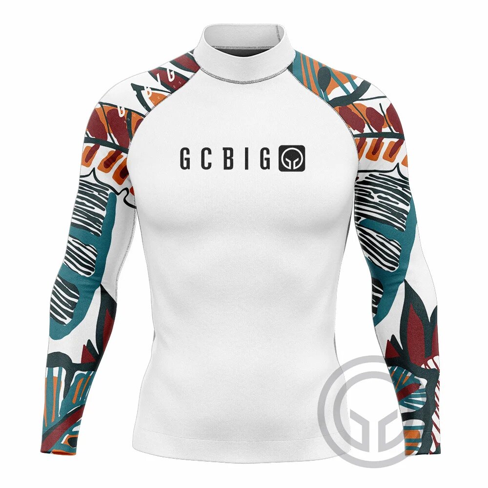 Новая мужская плавательная футболка, купальник, пляжный купальник, костюм для серфинга с длинным рукавом, одежда для серфинга, летняя одежда с длинными рукавами 4XL, 10