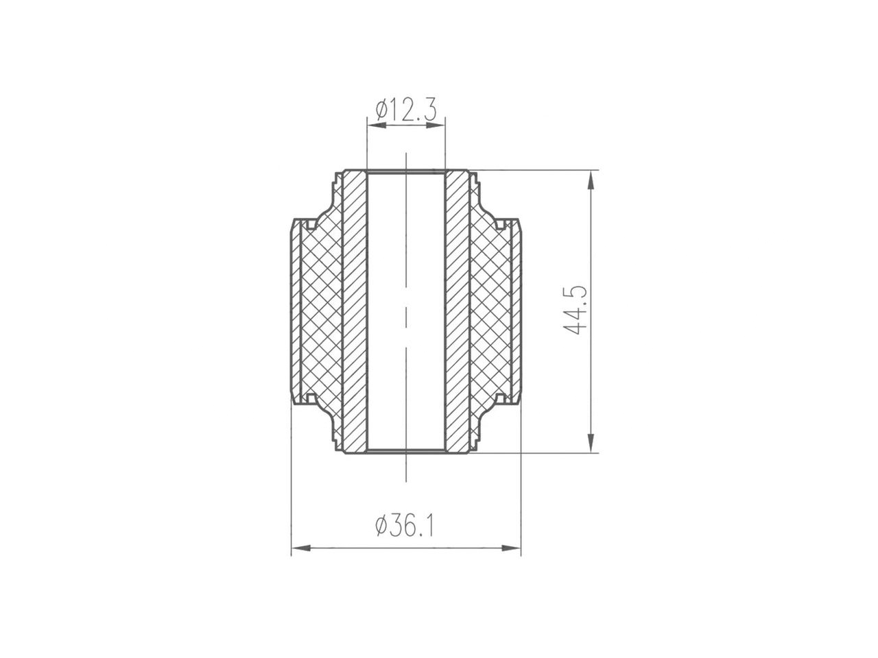 UNIO RMP-20326 (562101KA1B / 562101KC1B / E62101KA1B) сайлентблок верхний задней цапфы Nissan (Ниссан) juke (f15) 10-,