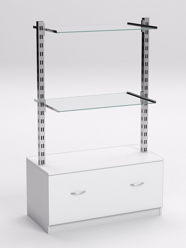 Стеллаж "Техно" №1-5 (1450х900х450), Белый. Производитель товара - компания Westcom.