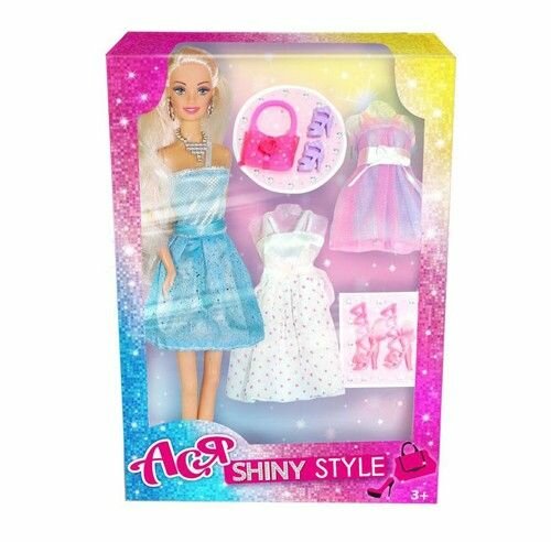 Набор кукла Ася "Блестящий выход" 28 см дизайн 2