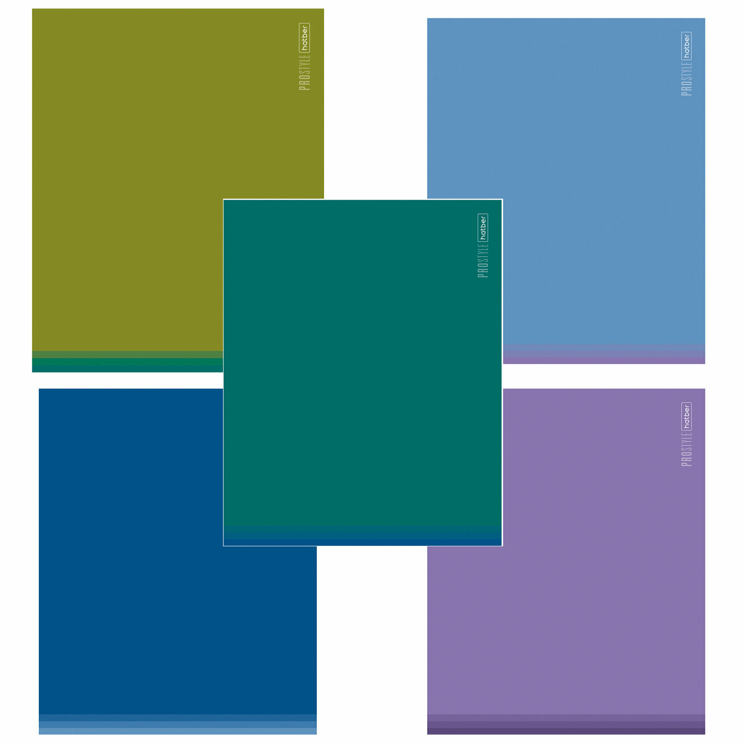 Тетрадь обложка пластик, А5, 96 л, скоба, клетка, HATBER, "PROстиль" (микс в спайке), 090232, 96Т5В1пл (цена только за 1 шт.)