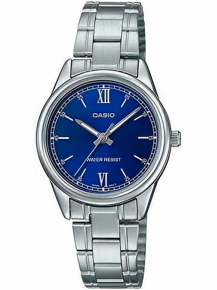 CASIO, серебряный, синий