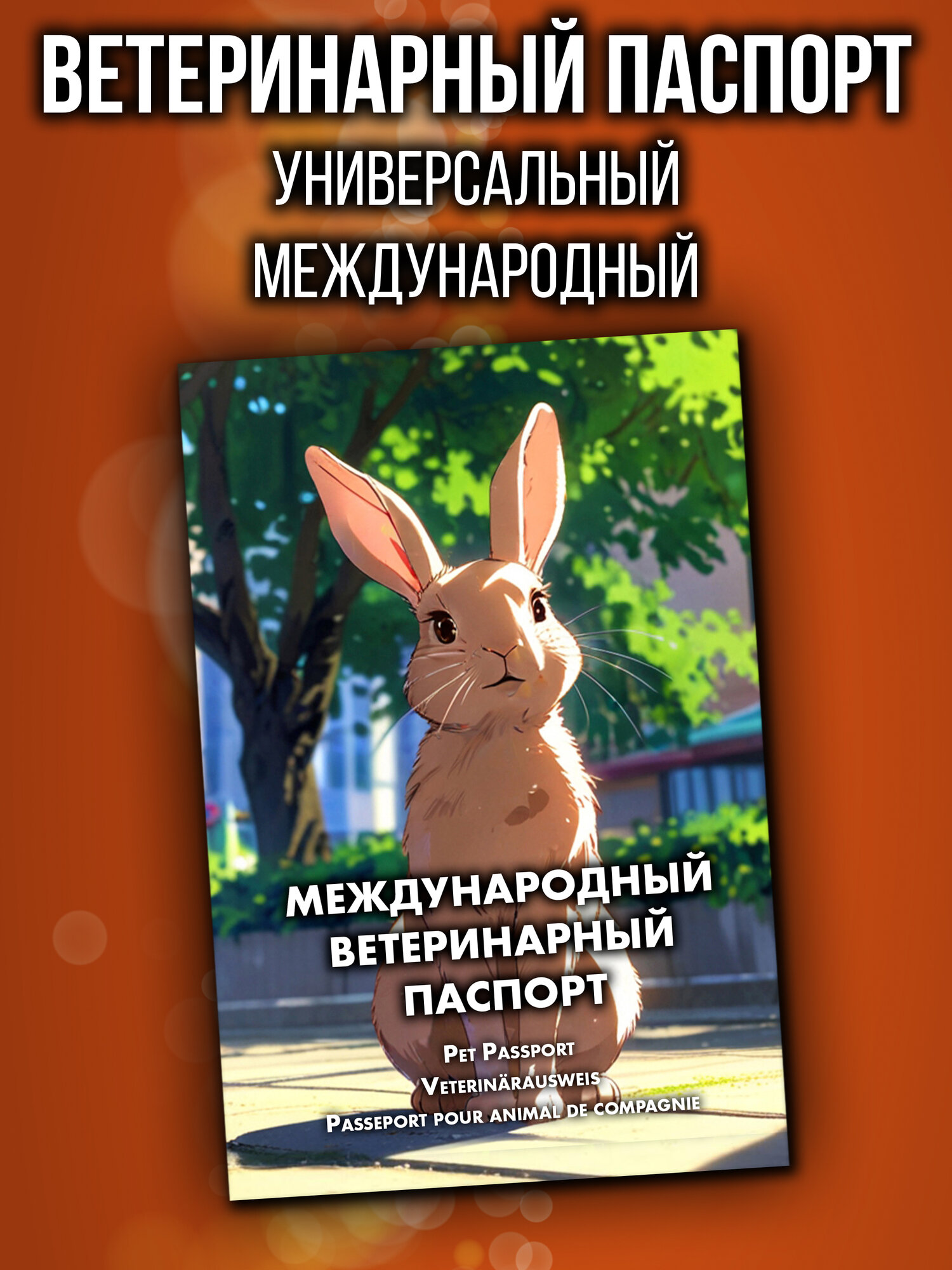 Ветеринарный паспорт для кошек, собак и любых других домашних животных, международный