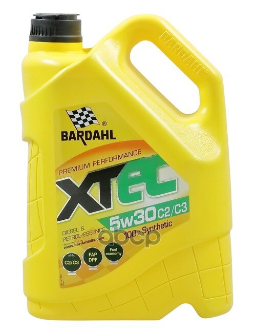 Bardahl 5W30 XTEC C2/С3 SN/CF 5L (синт. моторное масло)