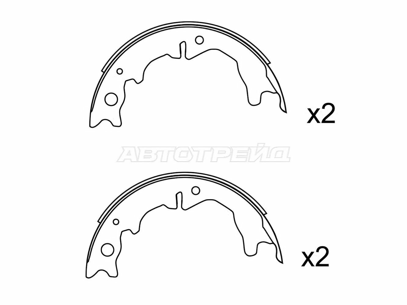 Колодки ручного тормоза для Тойота Альтеза, Альтеза Гита, Краун, Краун Маджеста, Марк арт ST4654051010 SAT