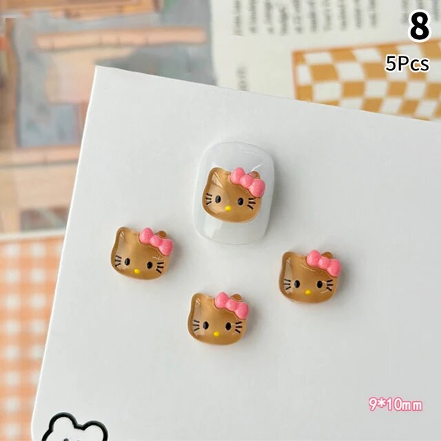 5 шт, подвески для ногтей MINISO Sanrio