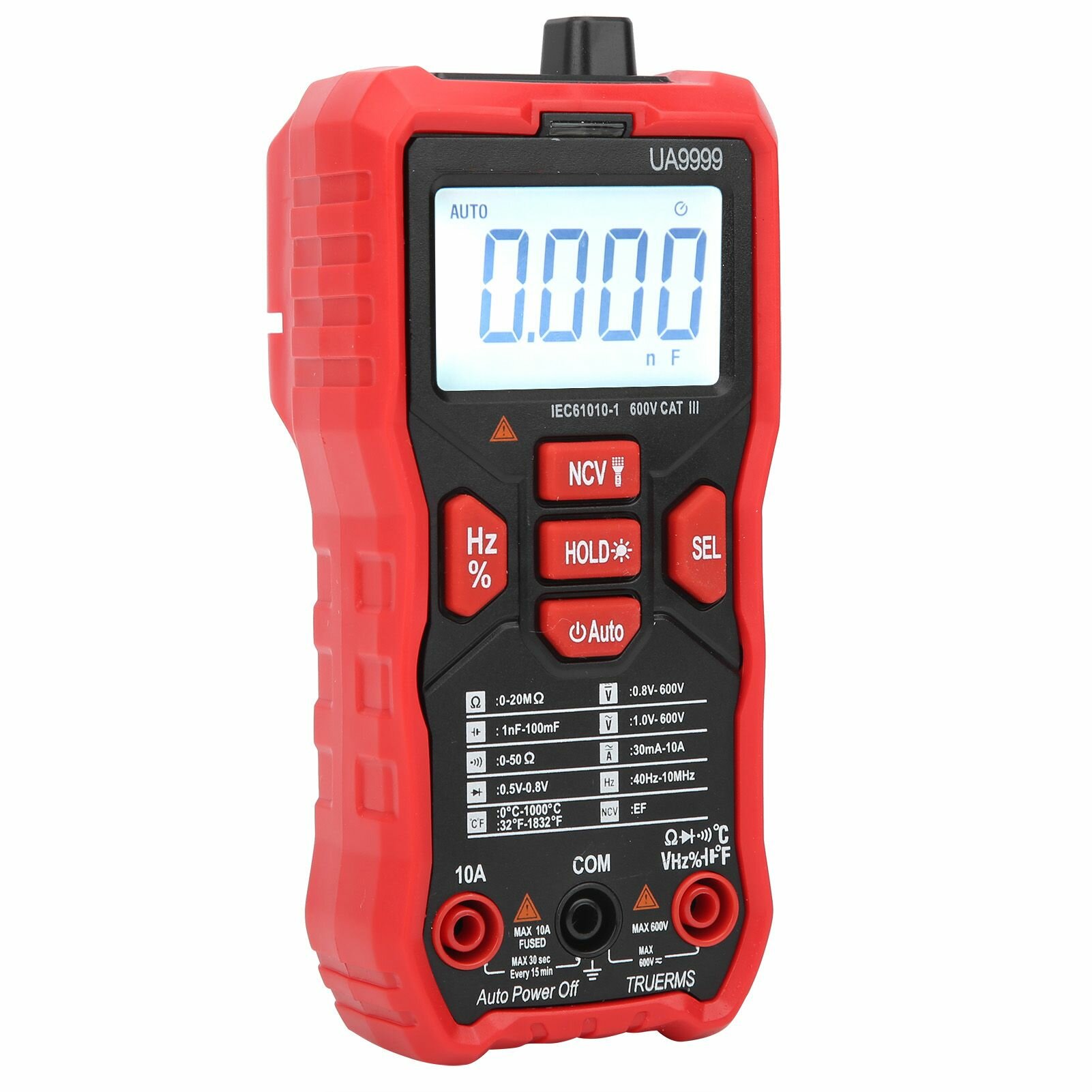 Цифровой мультиметр UA9999 высокоточный тестер сопротивления емкости AC DC