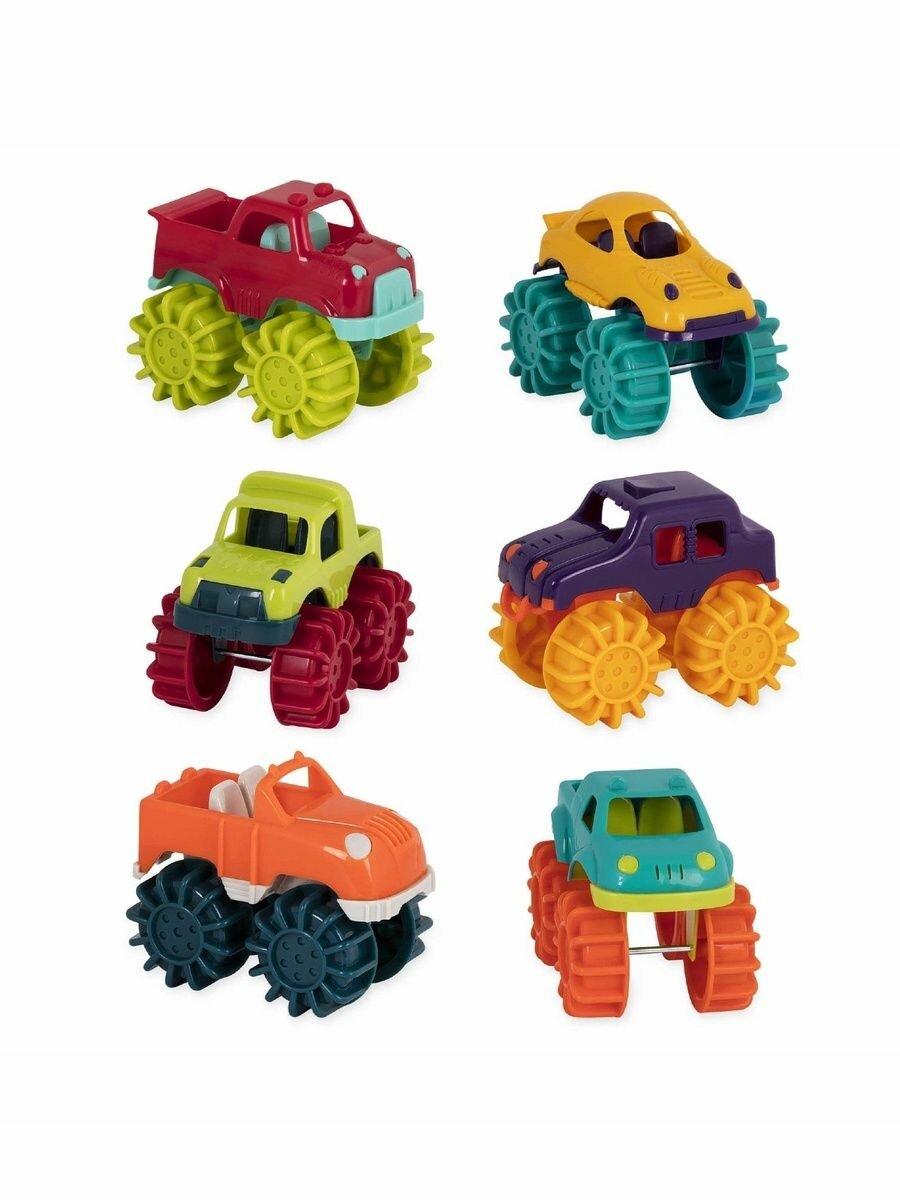 BATTAT Набор машинок мини-грузовички 6 шт. для детей от 2 лет