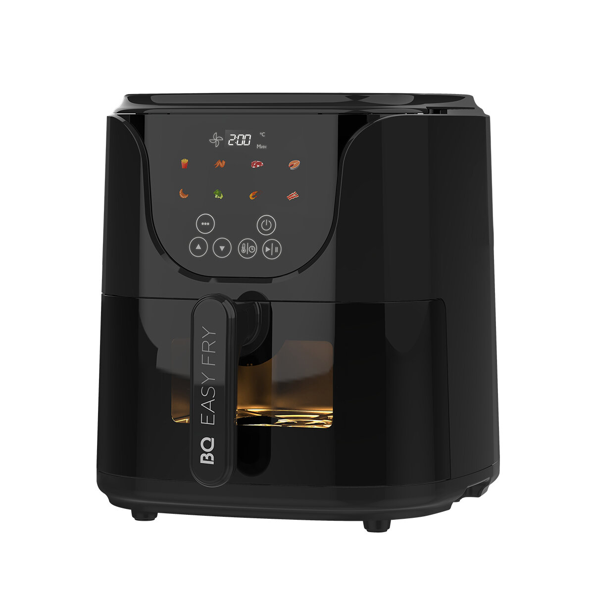 Аэрогриль BQ AF5011S, объем 5 л, сенсорное управление, 8 автоматических программ