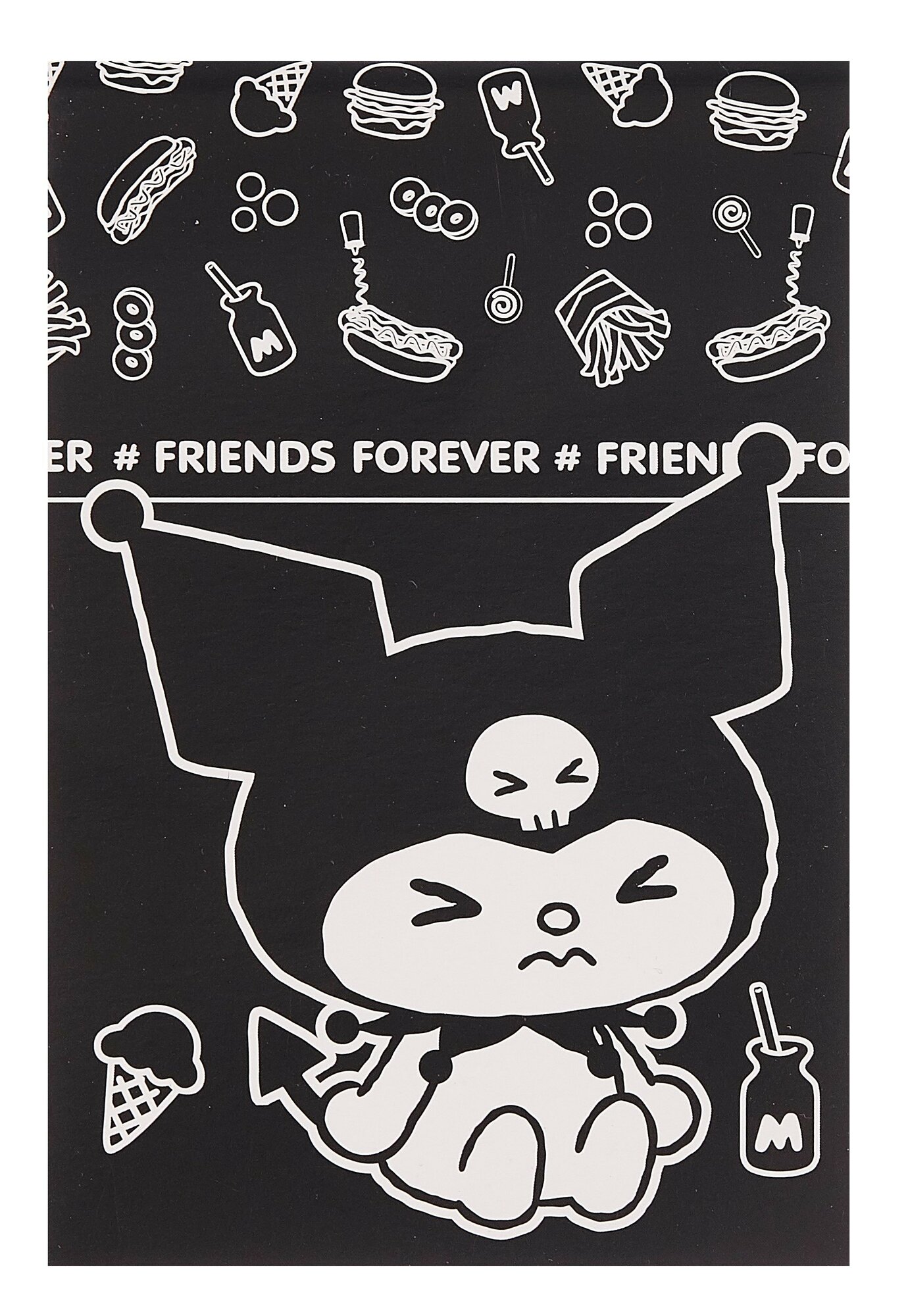 Блокнот А7 40 листов, клетка, "Куроми-6" скрепка