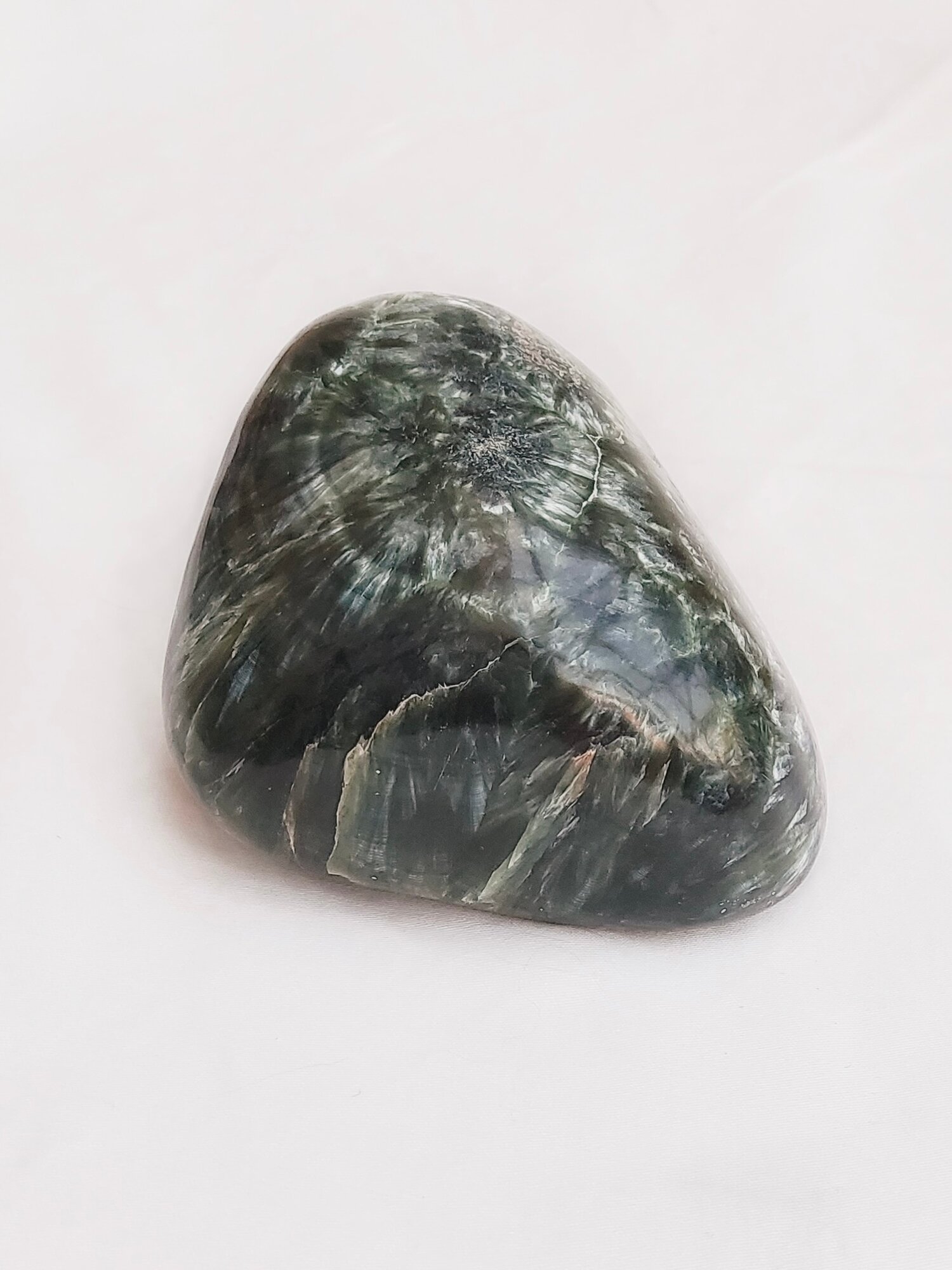 Клинохлор (серафинит) окатыши. Талисман. Амулет. Вес 342 гр