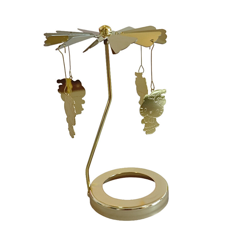 Романтическая ароматическая стеклянная чашка-карусель с оригинальной крышкой, вращающийся подсвечник в виде фонаря.