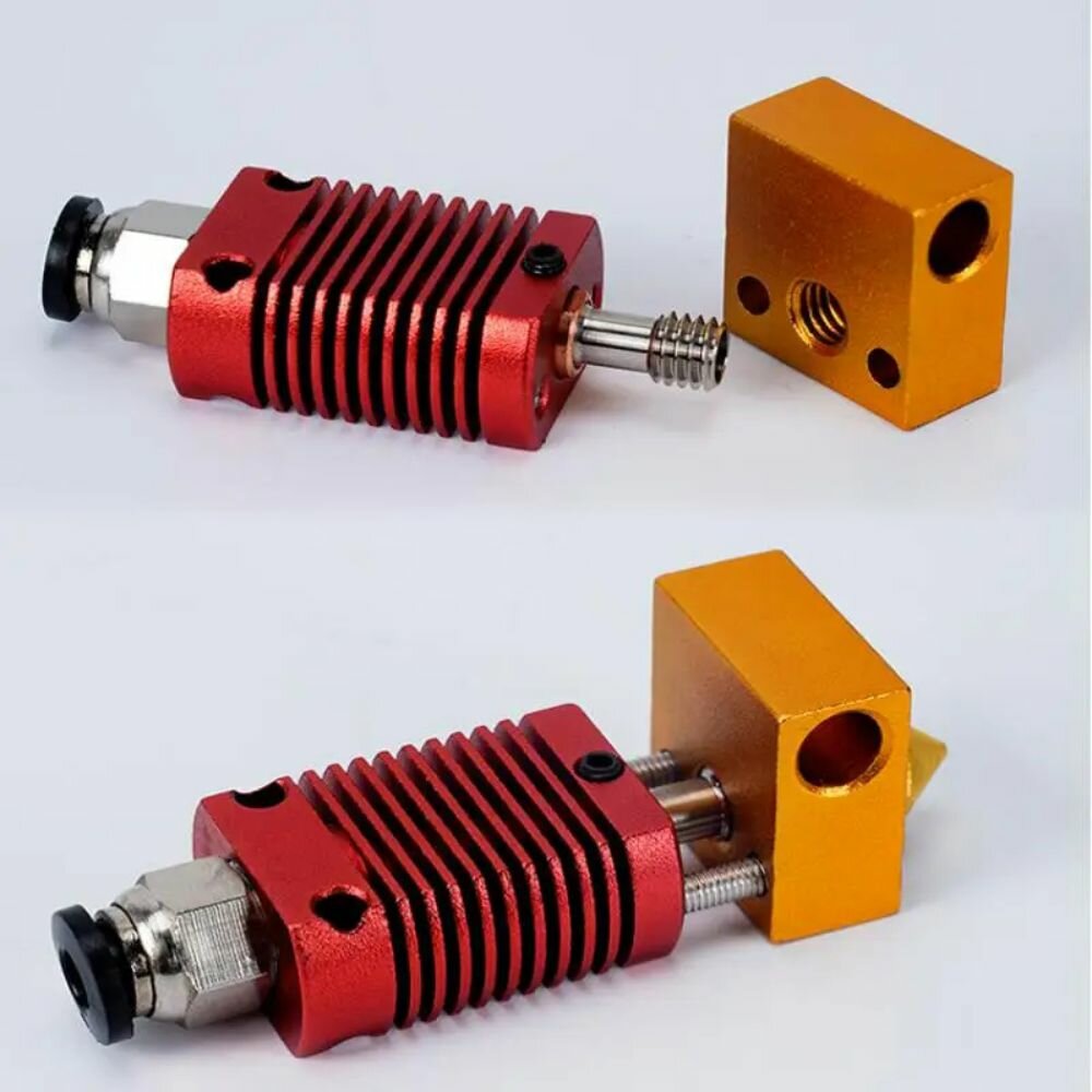 Комплект экструдера Hotend CR10, нагревательный блок, нагреватель сопла, термистор для CR10s Ender3 V2 Ender 5-3D, аксессуары для 3D-принтеров