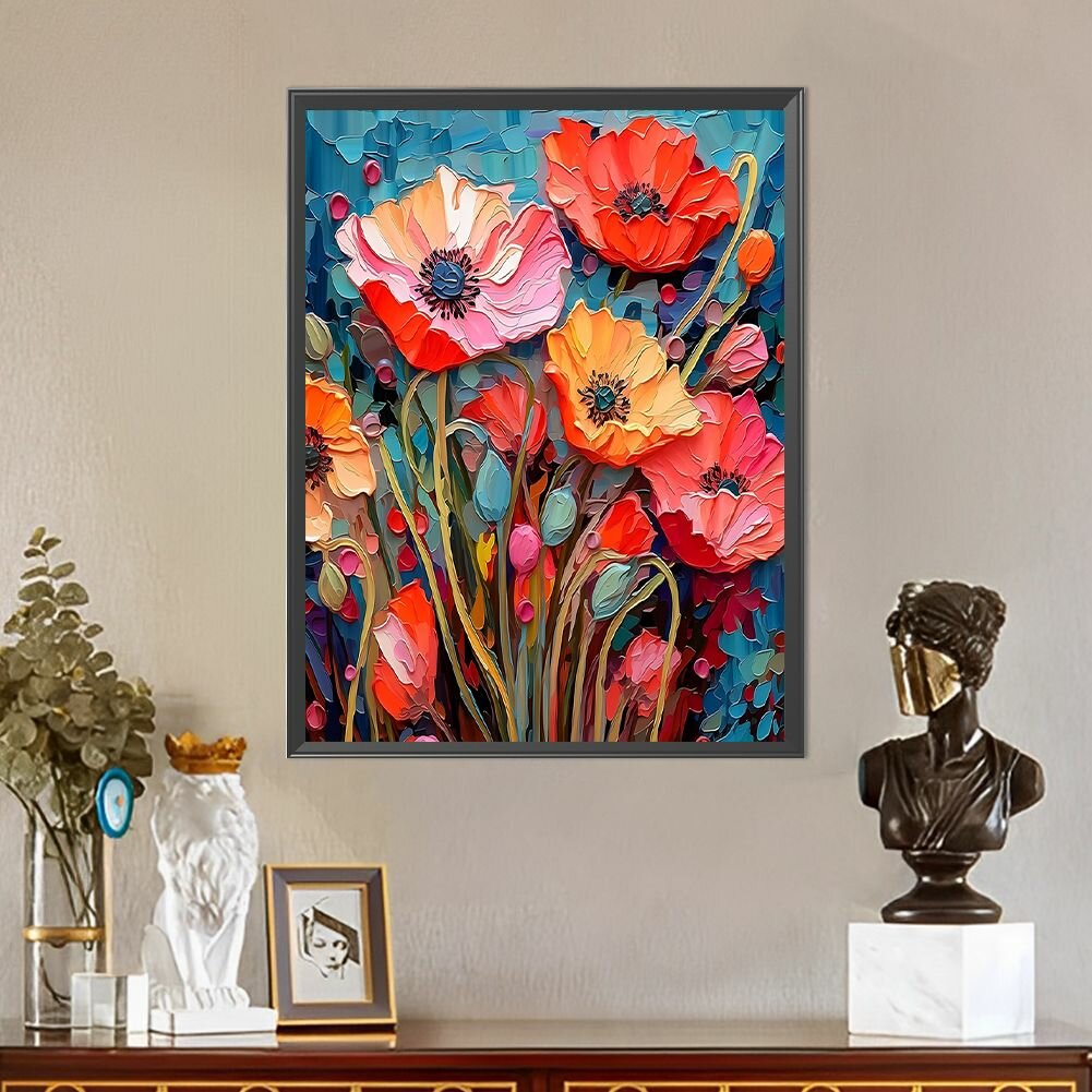 Набор для алмазной живописи, маки, морские пляжи из ракушек и маяки на берегу моря, креативные украшения для домашней гостиной, 40х50 см