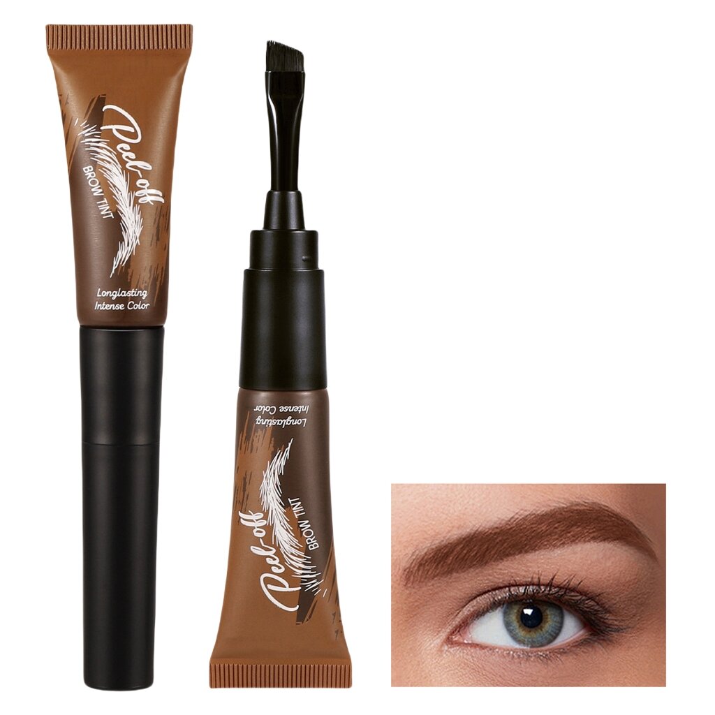 Стойкое окрашивание и водостойкий крем для бровей- 01