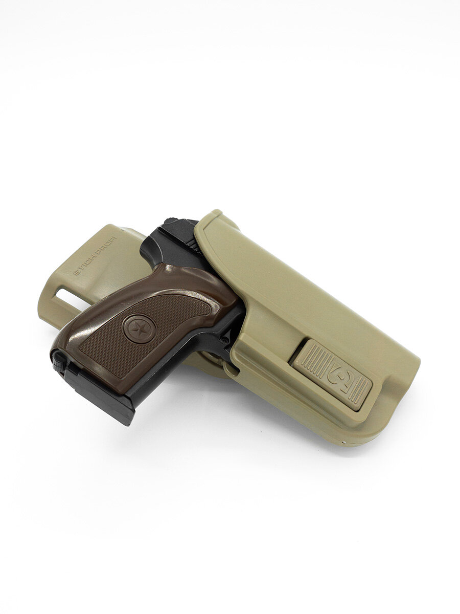 Кобура Альфа Stich Profi с выносным полицейским креплением для правши койот