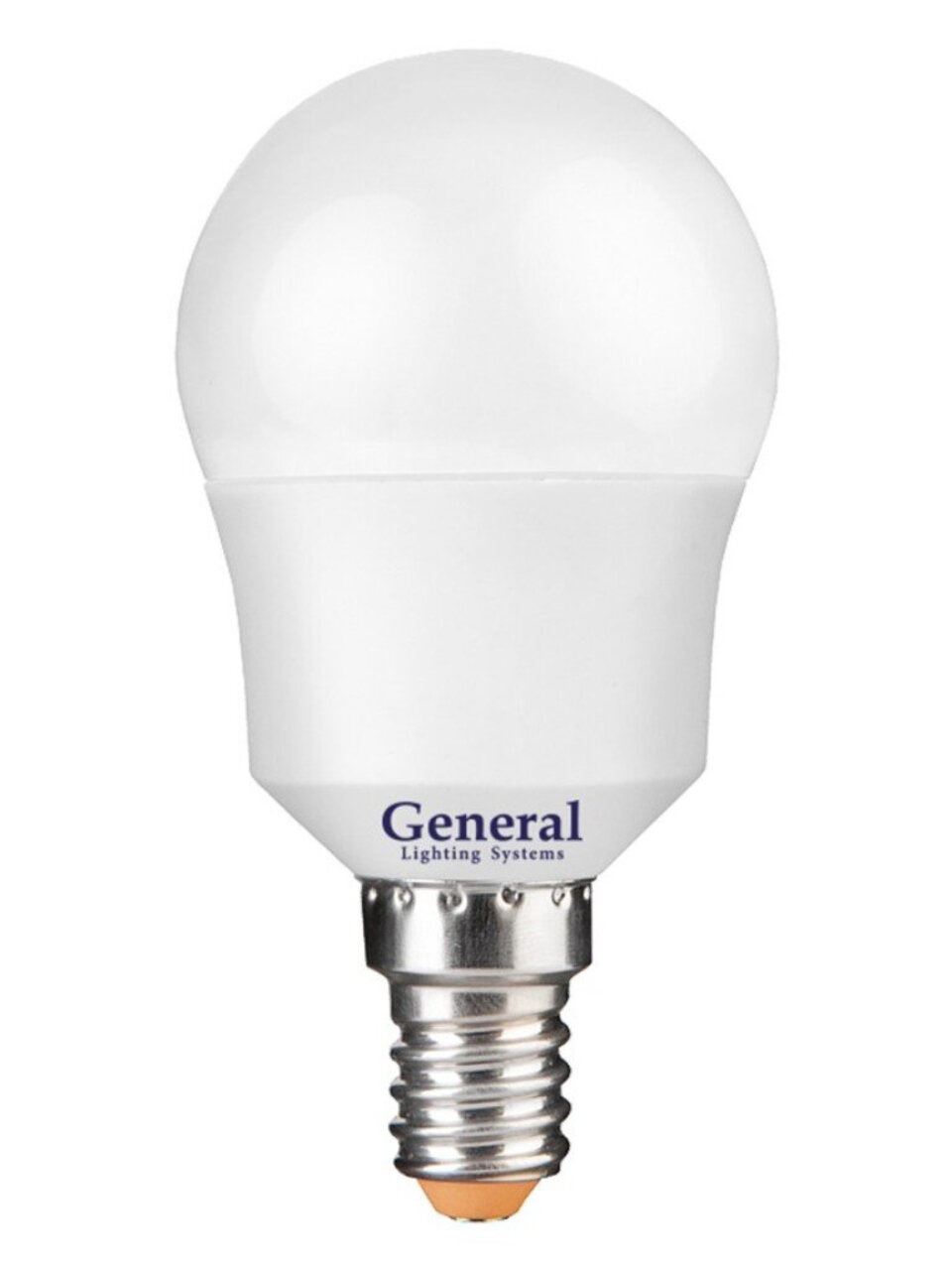 Лампа светодиодная E14, 15 Вт, 230 В, шар, 6500 К, свет холодный белый, General Lighting Systems, GLDEN-G45F