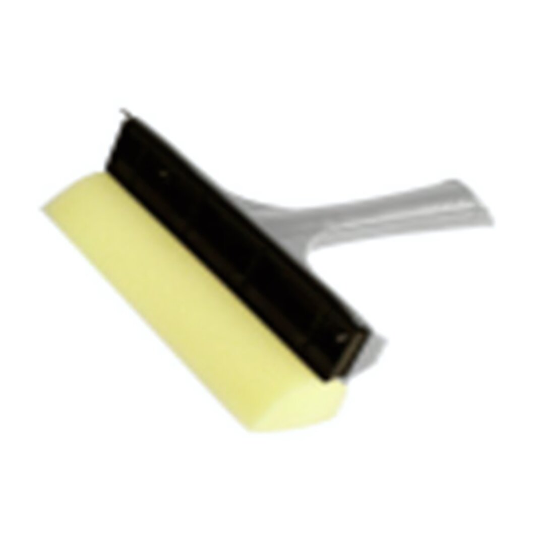 Окномойка "Этна" HOMVER размер S серая, поролоновая губка и резиновый водосгон для мытья окон без разводов