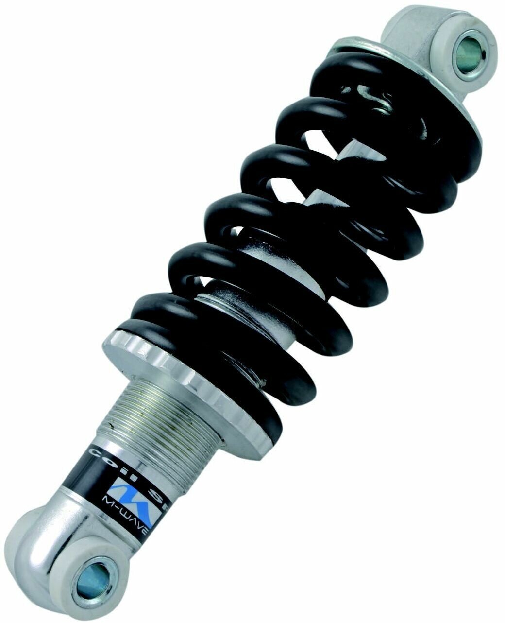 Амортизатор подрамный M-WAVE пружинный для велосипеда, алюминий/сталь, регулируемый, ход 34мм, 150х24/24мм