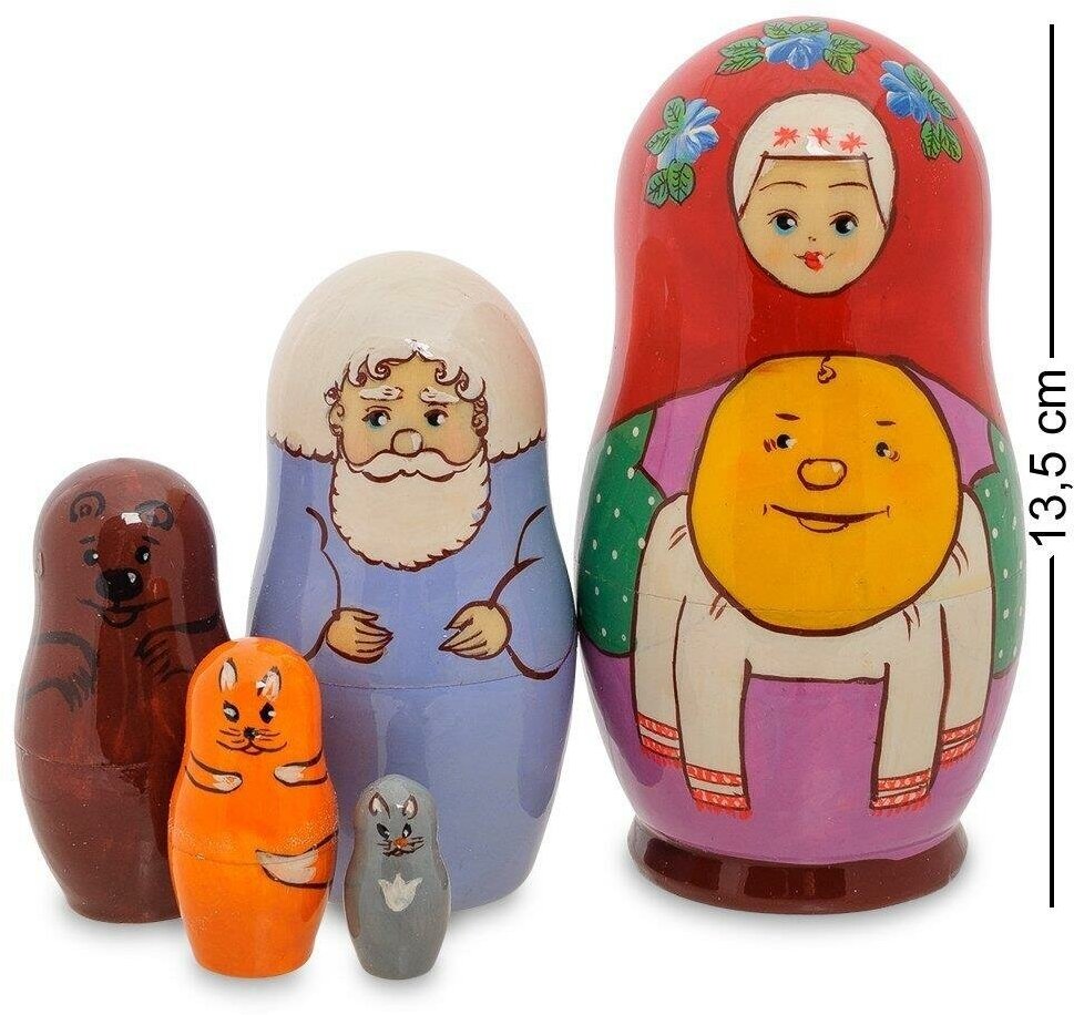 Матрешка Румяный колобок у бабушки