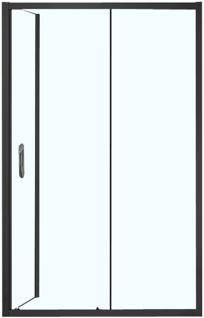 Душевой уголок Azario (Азарио) Milton 1200х800х2000 мм, профиль черный (AZ-ND1131-R 1200 BLACK)