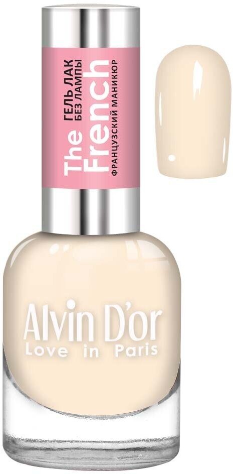 Alvin D'or, Лак для ногтей Гель French французский маникюр тон-4109