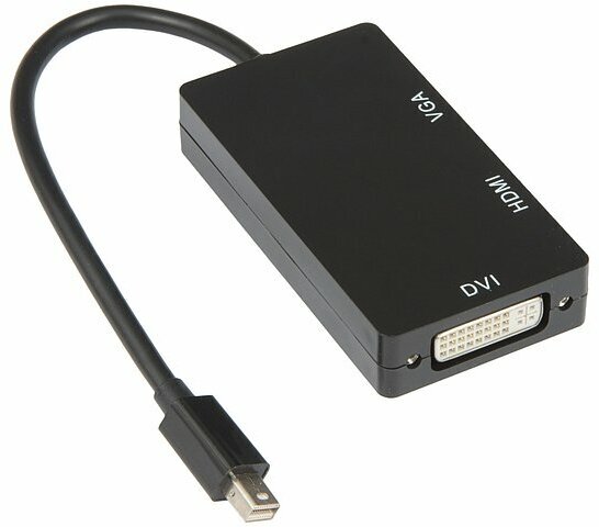 Кабель-переходник ORIENT mini DisplayPort->D-Sub(F)+DVI(F)+HDMI(F) ORIENT C310 (0.2м)