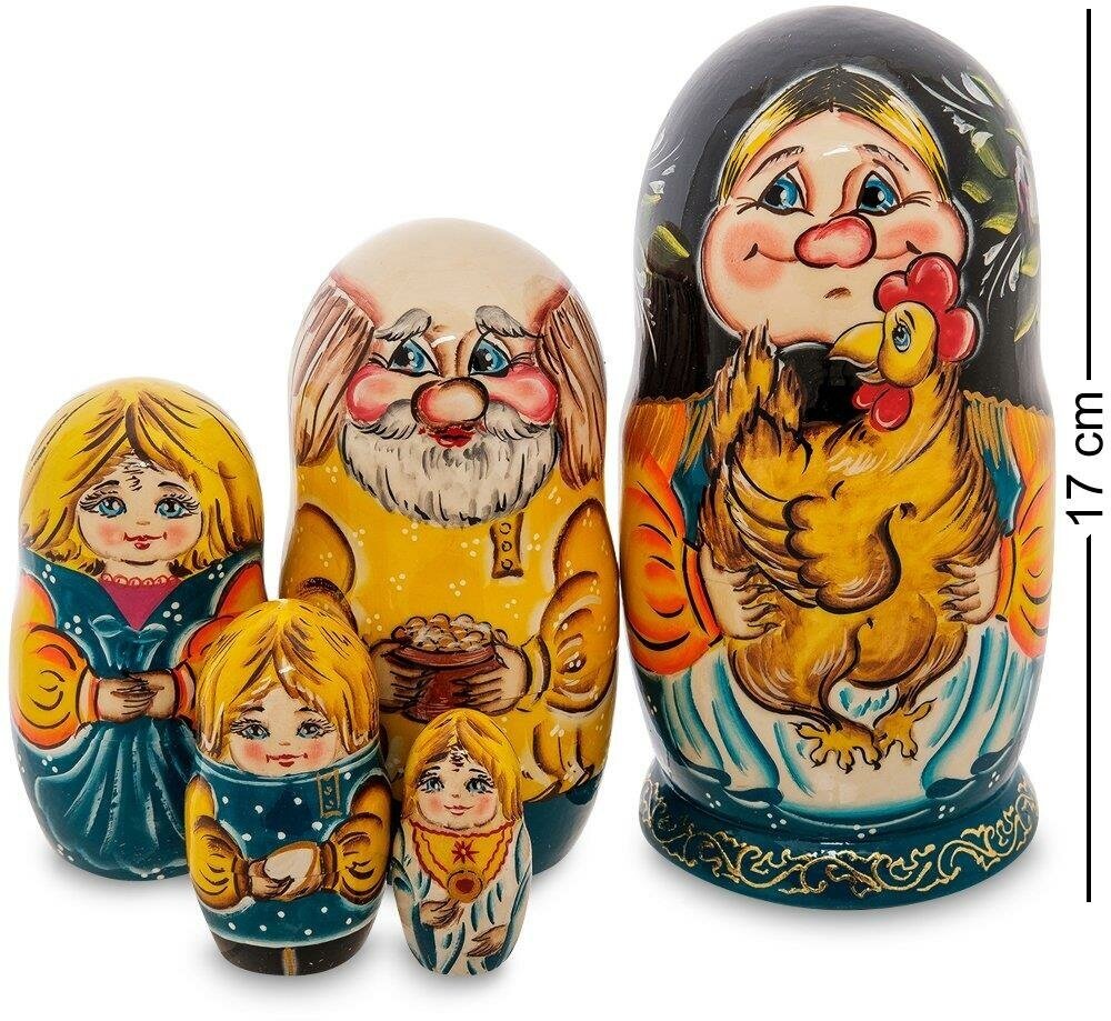 Матрешка 5м "Бабуся" A2153852 Народные промыслы, Дерево липа, краски, лак