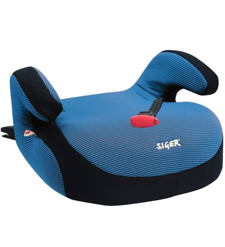 Детское автомобильное кресло SIGER Бустер FIX синий , 6-12 лет, 22-36 кг, группа 3 KRES0188