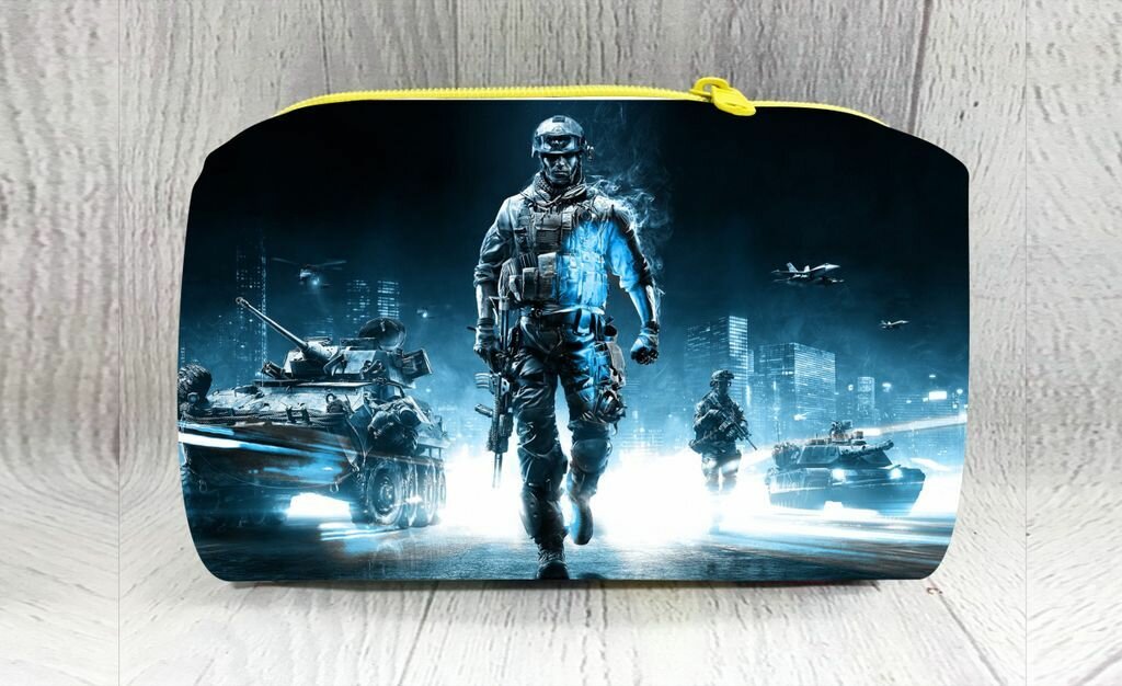 Пенал мягкий горизонтальный Battlefield, Бателфилд №4
