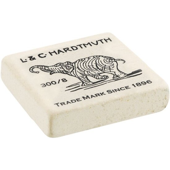 Ластик Koh-i-noor Elephant 300/ 8, прямоугольный, натуральный каучук, 56х50х16 мм