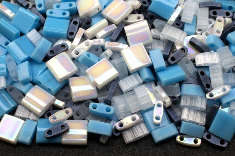 Бисер японский MIYUKI TILA MIX204 микс Waves, 5 грамм