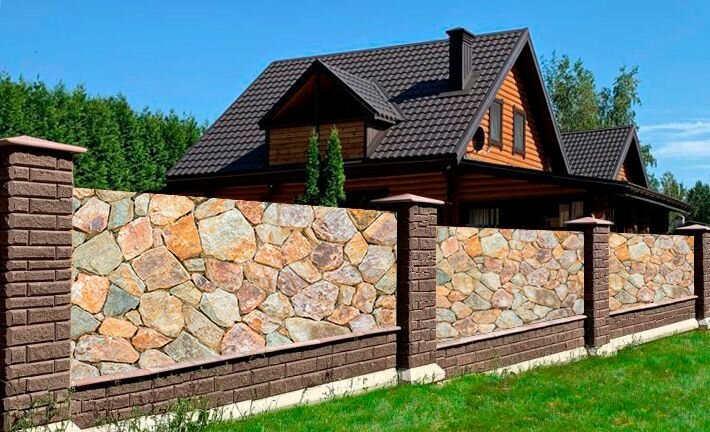 Фотосетка для забора и фасада 3 х 1 м с люверсами / Камни 1