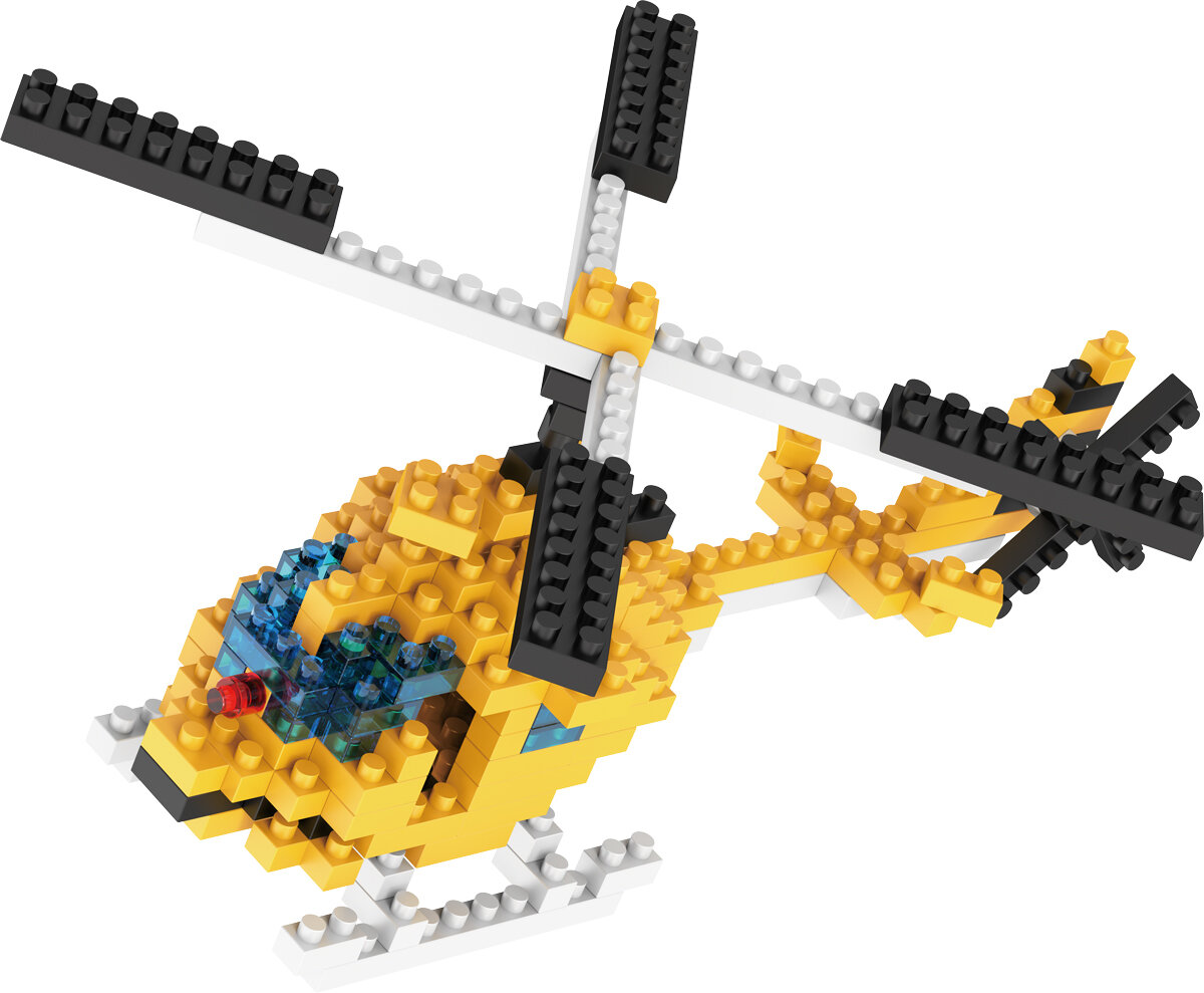 Поделкин PLK-02 Конструктор пластиковый №05 Вертолет 169 элементов детский набор