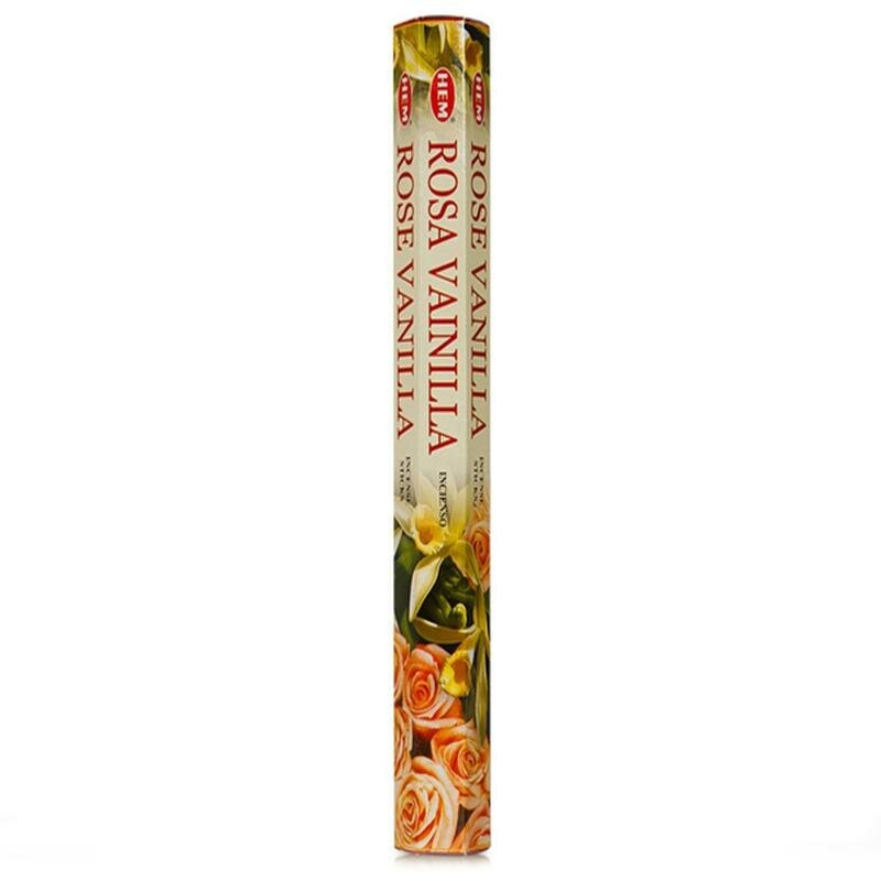 Благовония HEM Rose Vanilla - Ваниль и роза, 20 палочек