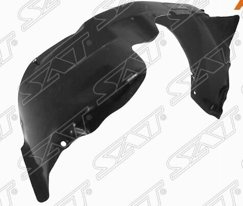 Подкрылок SAT, для Chevrolet, Daewoo, ЗАЗ, правый, передний, чёрный