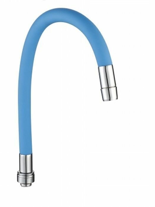 Излив для кухонного смесителя гибкий для елочки LEMEN C9 синий 48 см